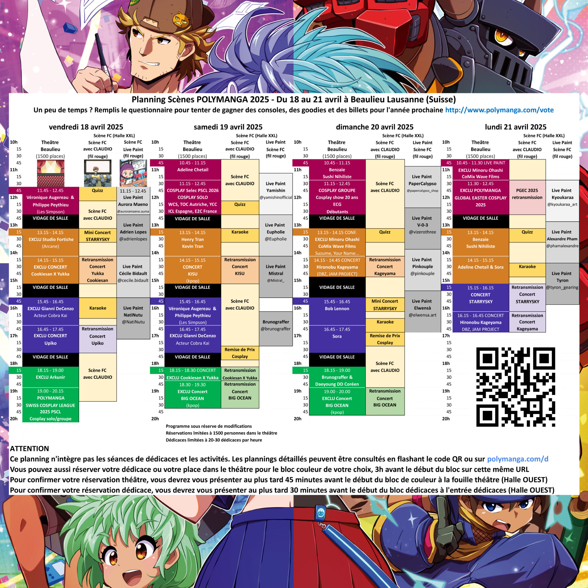 Polymanga – 20e ! | _Polymanga 2025 stage schedule | Polymanga – 20e